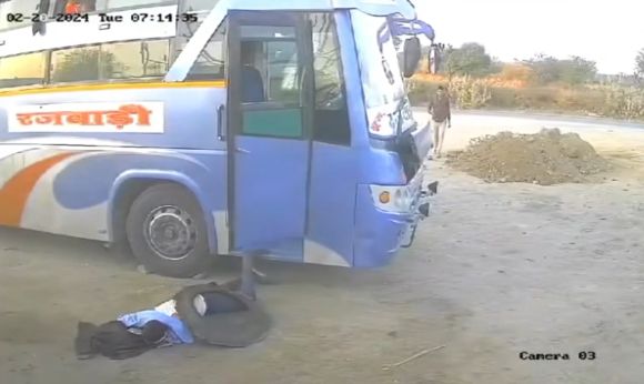 Bus driver dies instantly due to explosion while filling up bus tire.